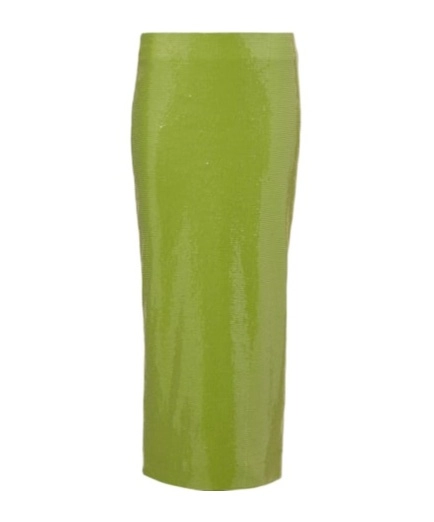 Oscar De La Renta Sequined Pencil Skirt