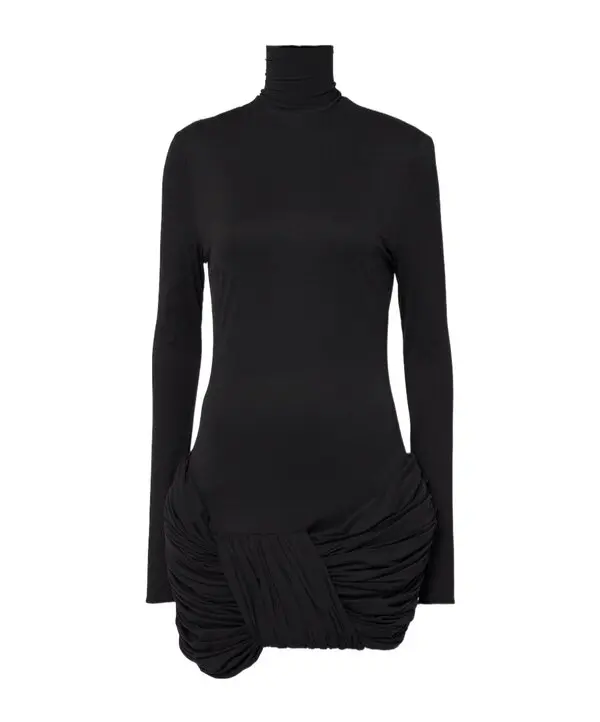Magda Butrym Ruched Silk-blend Minidress