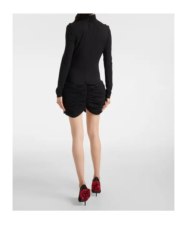 Magda Butrym Ruched Silk-blend Minidress