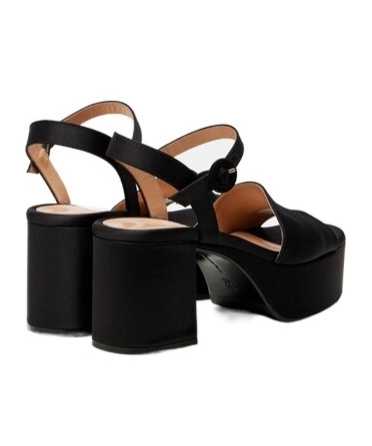 GIANVITO ROSSI Satin Platform Sandals