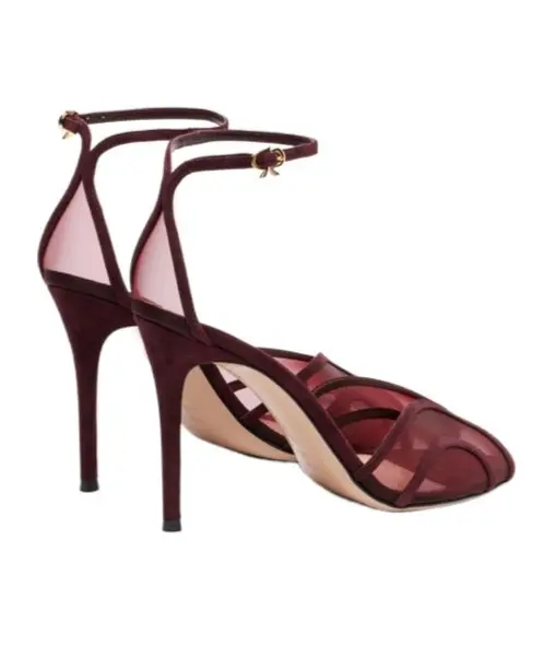 GIANVITO ROSSI Mesh High-heel Sandals