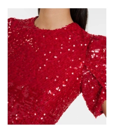 Erdem Bow-detail Sequined Maxi Dress