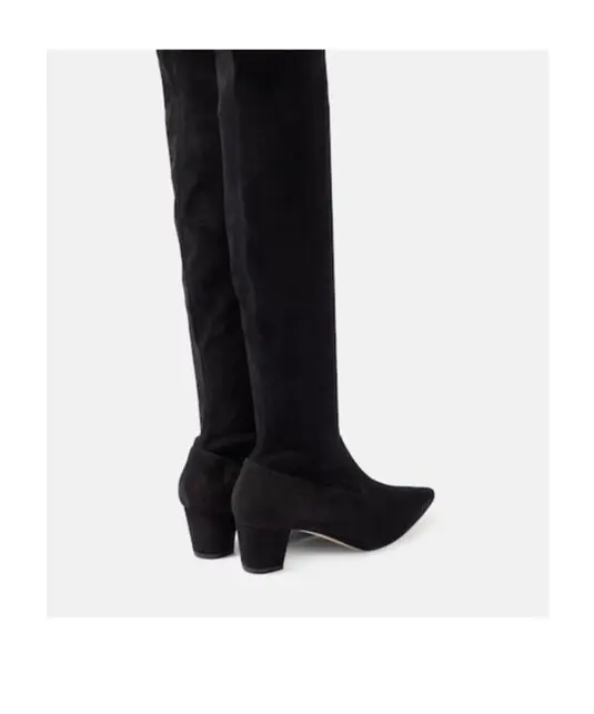 Manolo Blahnik Lupasca 55 Suede Over-the-knee Boots
