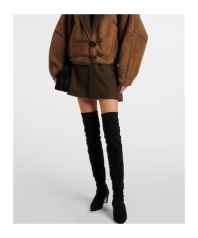Manolo Blahnik Lupasca 55 Suede Over-the-knee Boots
