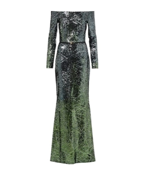 Elie Saab Ombré Sequined Silk-blend Gown