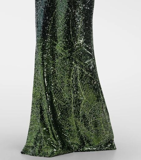 Elie Saab Ombré Sequined Silk-blend Gown