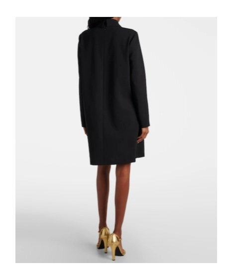 Carolina Herrera Embellished Wool-blend Shift Dress