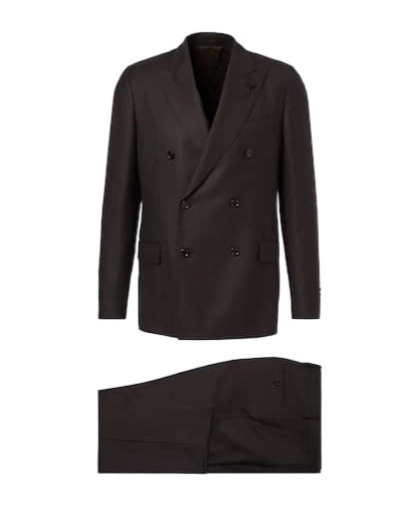 LARDINI Virgin Wool Suit - Black