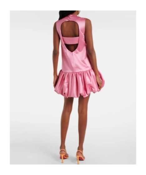 ALEMAIS Neptuna Embellished Satin Minidress