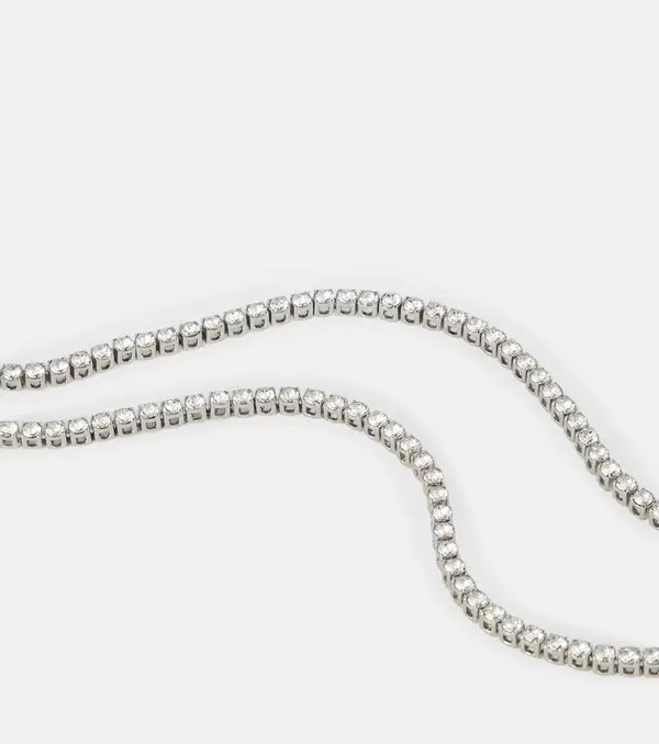 Amina Muaddi Crystal-embellished Waist Chain