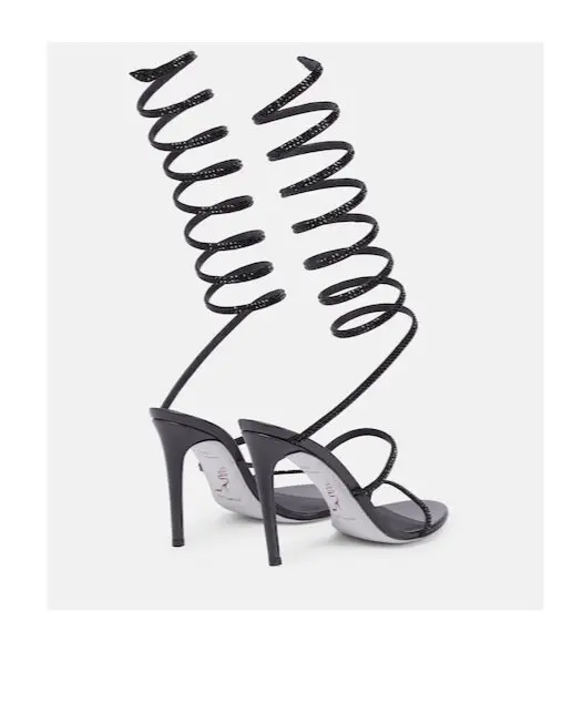 Rene Caovilla Cleo Embellished Leather Sandals