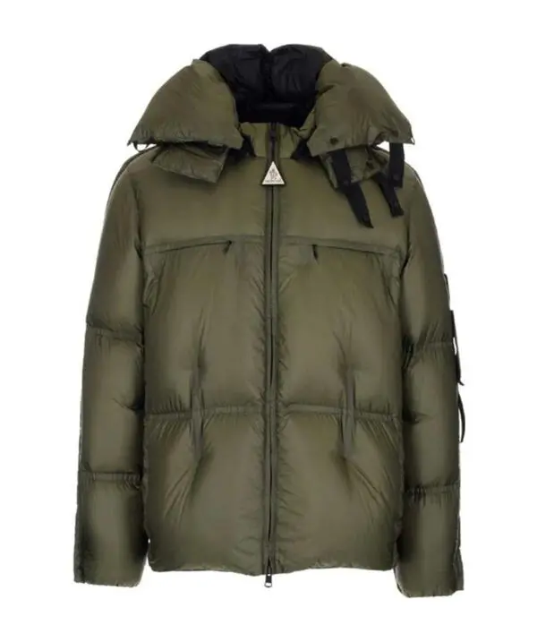 Moncler Two-color Long-sleeved Coat - Green