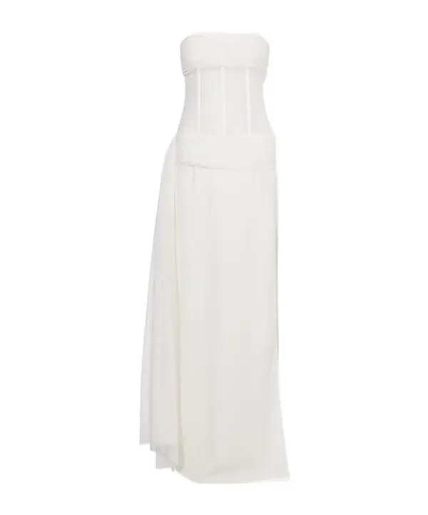 Christopher Esber Bridal Veiled Corset Dress