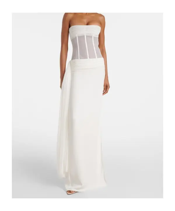Christopher Esber Bridal Veiled Corset Dress
