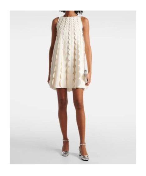 Oscar De La Renta Abstract Brushstroke Midi Dress