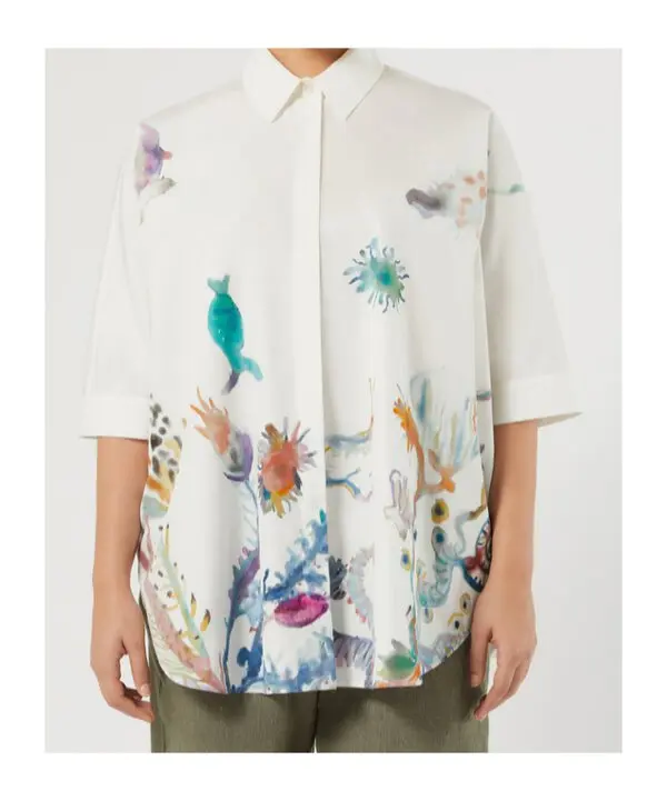 Marina Rinaldi Cotton Poplin Tunic