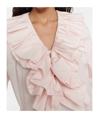 JIL SANDER Ruffle-trimmed Midi Dress