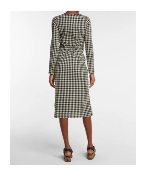 Altuzarra Gingham Cotton And Silk Dress