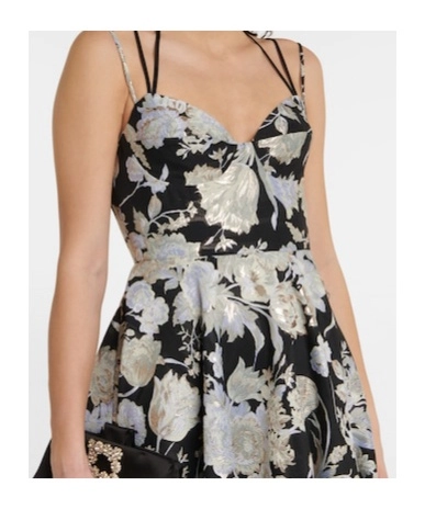 Erdem Rea Jacquard Fil Coupé Midi Dress - Gray