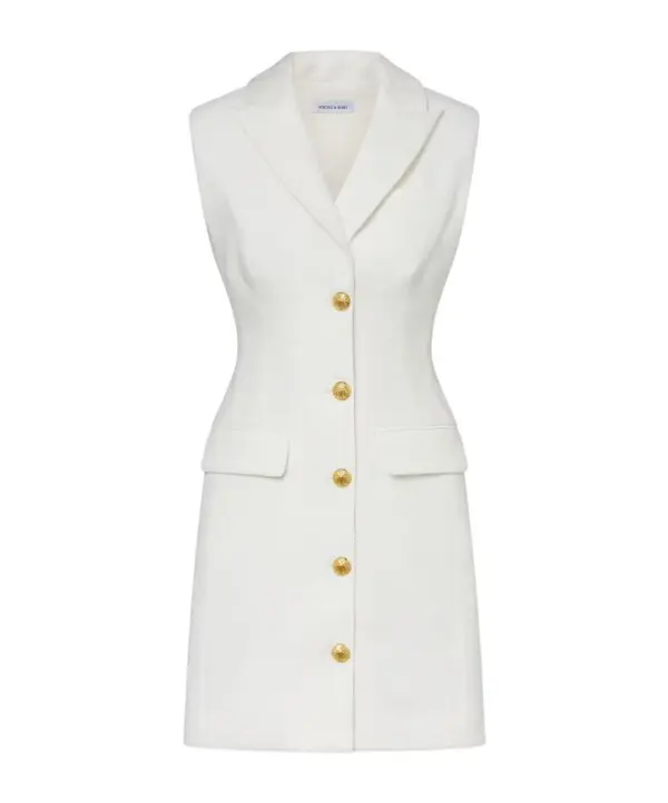 Veronica Beard Fairfax Linen-blend Minidress