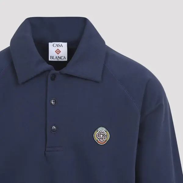 Casablanca Logo Patch Polo Shirt