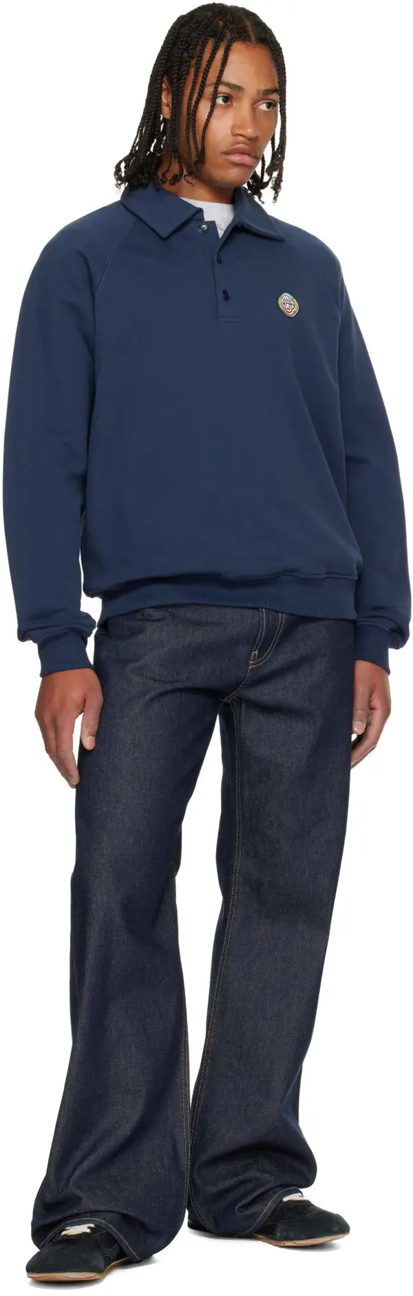 Casablanca Logo Patch Polo Shirt