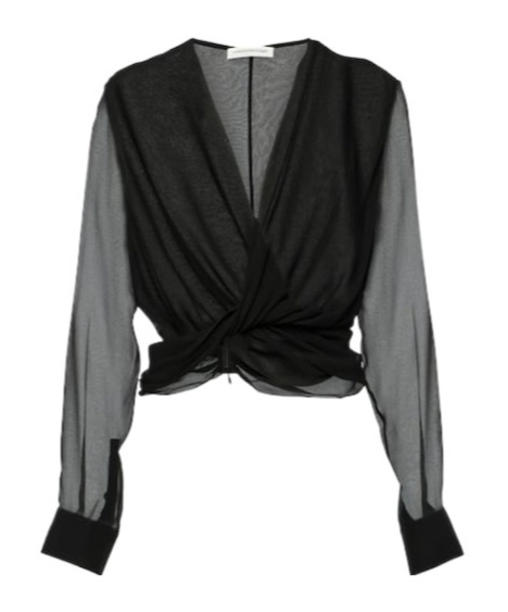 Christopher Esber Springs Silk Georgette Blouse - Black