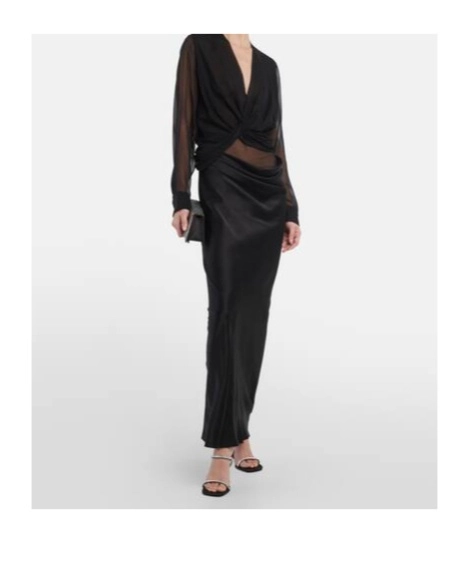 Christopher Esber Springs Silk Georgette Blouse