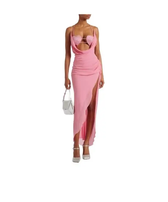 Amina Muaddi Charlotte Crystal-embellished Satin Pumps