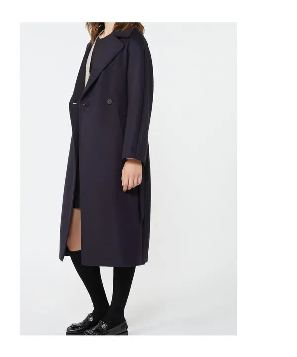 Max Mara Abrigo Midi De Lana Con Cierre Cruzado De Doble Botón