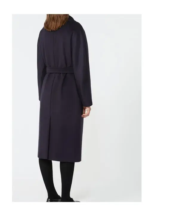 Max Mara Abrigo Midi De Lana Con Cierre Cruzado De Doble Botón