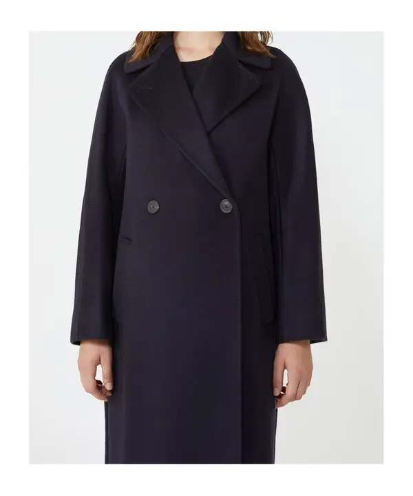 Max Mara Abrigo Midi De Lana Con Cierre Cruzado De Doble Botón