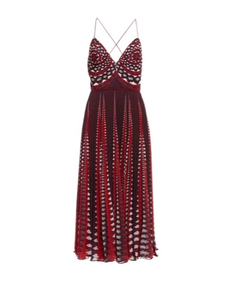 Altuzarra Oceanid Printed Midi Dress - Red