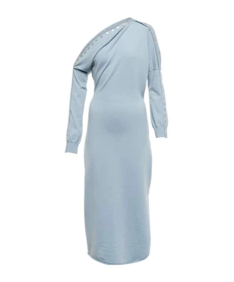 Altuzarra Jeevika One-shoulder Knit Midi Dress - Gray