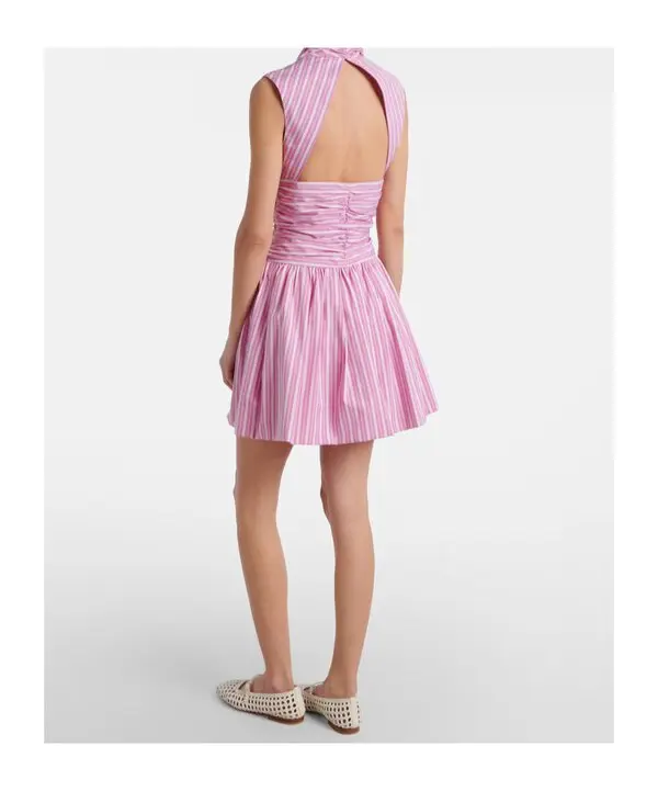 PATOU Sleeveless Striped Mini Dress
