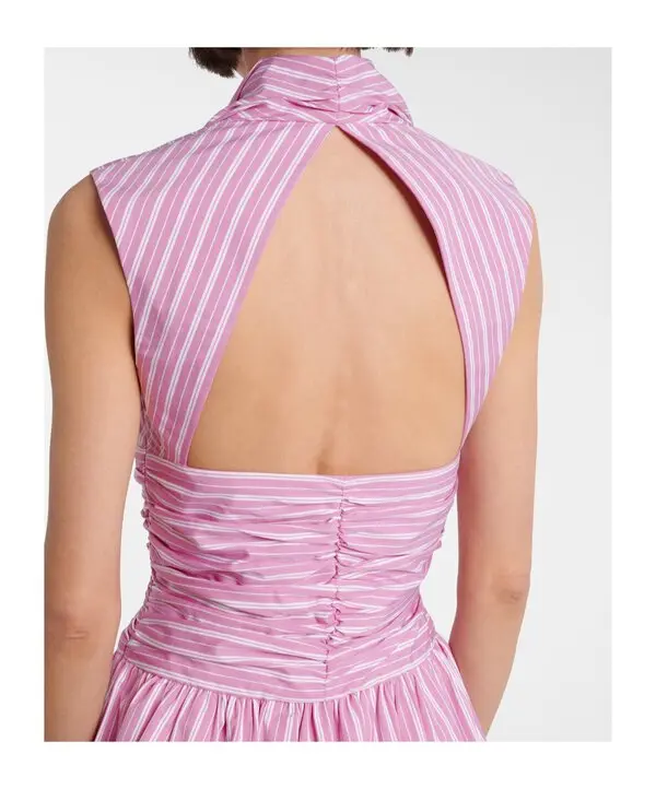 PATOU Sleeveless Striped Mini Dress