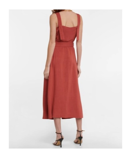 Altuzarra Audrey Linen-effect Midi Dress