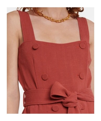 Altuzarra Audrey Linen-effect Midi Dress