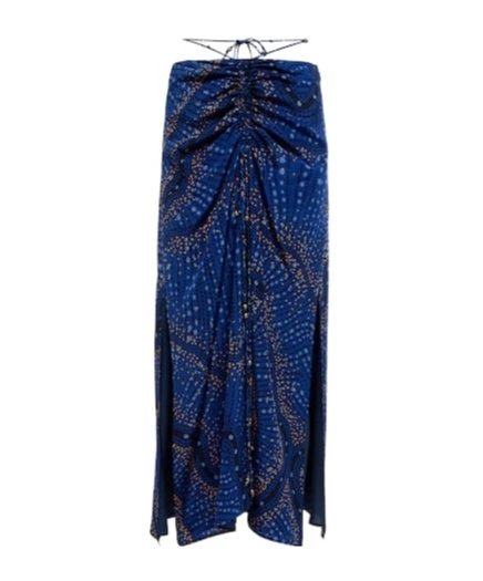 Altuzarra Safia Silk Maxi Skirt - Blue