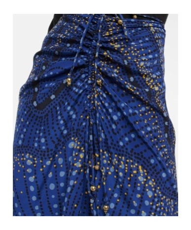 Altuzarra Safia Silk Maxi Skirt - Blue