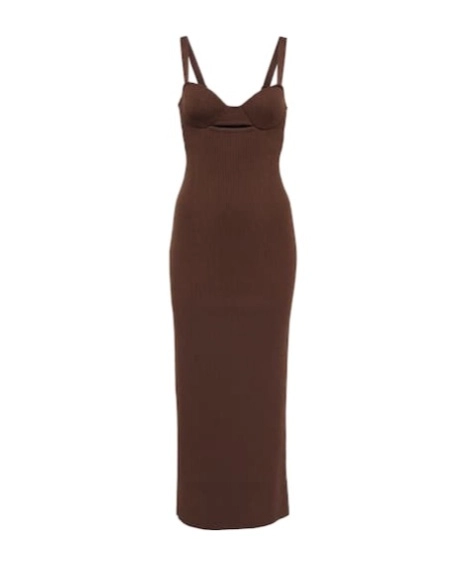 Magda Butrym Ribbed Midi Dress - Red