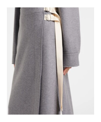 JIL SANDER Wool-blend Wrap Skirt