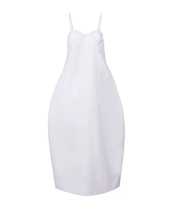 RÓHE Cotton Back Slit Dress