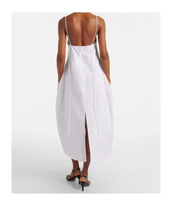 RÓHE Cotton Back Slit Dress