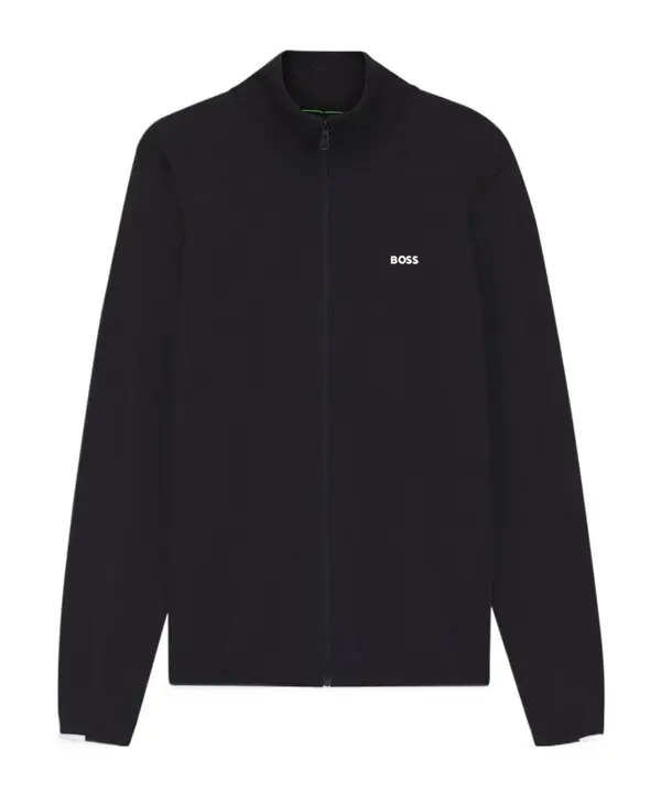 Hugo Boss Zipper Cardigan - Dark Blue