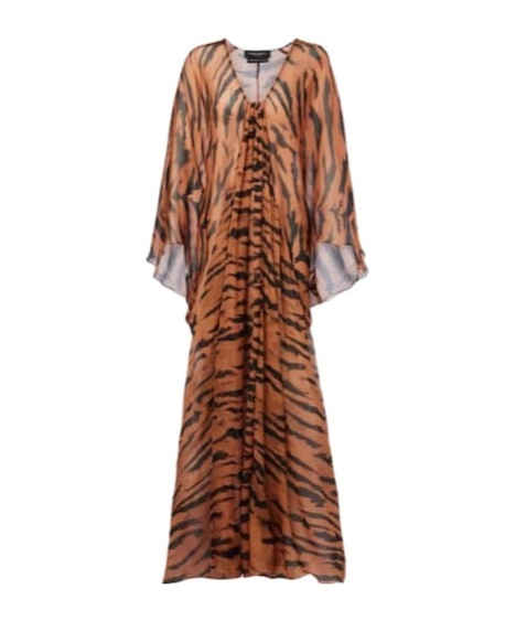 ADRIANA DEGREAS X Sabine Getty Printed Silk Kaftan