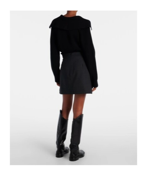 Plan C Sequined Wool-blend Miniskirt