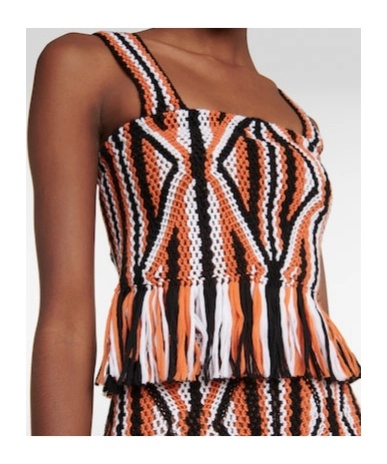 Gabriela Hearst Amalia Macramé Tank Top