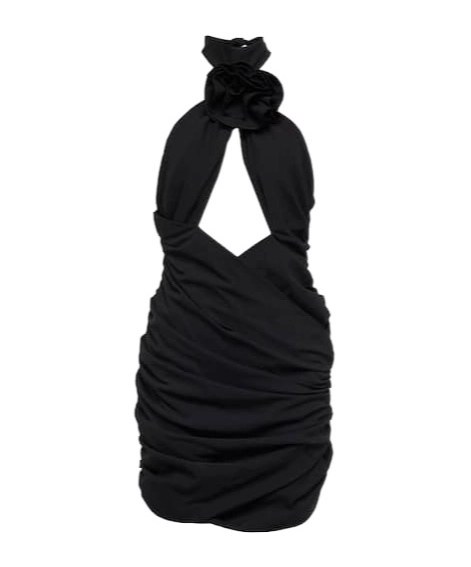 Magda Butrym Cutout Silk-blend Minidress - Black