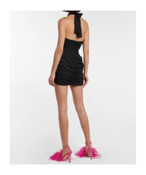 Magda Butrym Cutout Floral Embellished Silk-blend Mini Dress